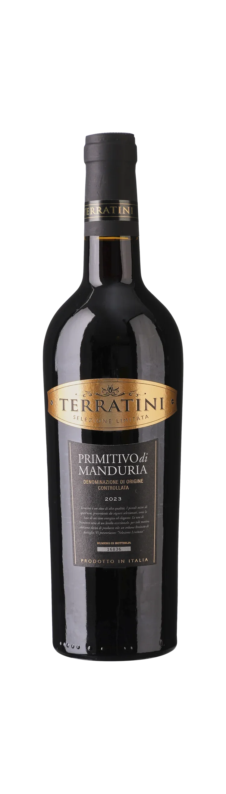Terratini Selezione Limitata Primitivo di Manduria 2023 - 15% ...
