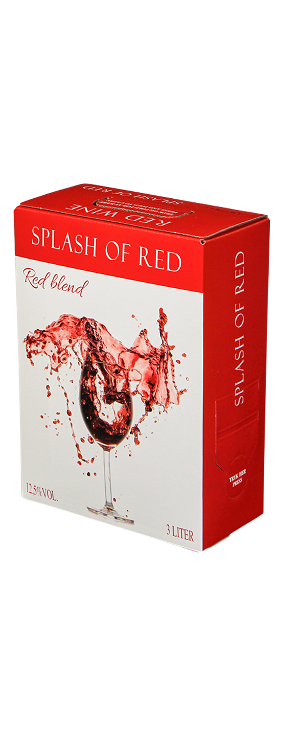 Splash of Red 3 liter BIB 12,5% - SPANSK RØDVIN - VIN MED MERE .DK