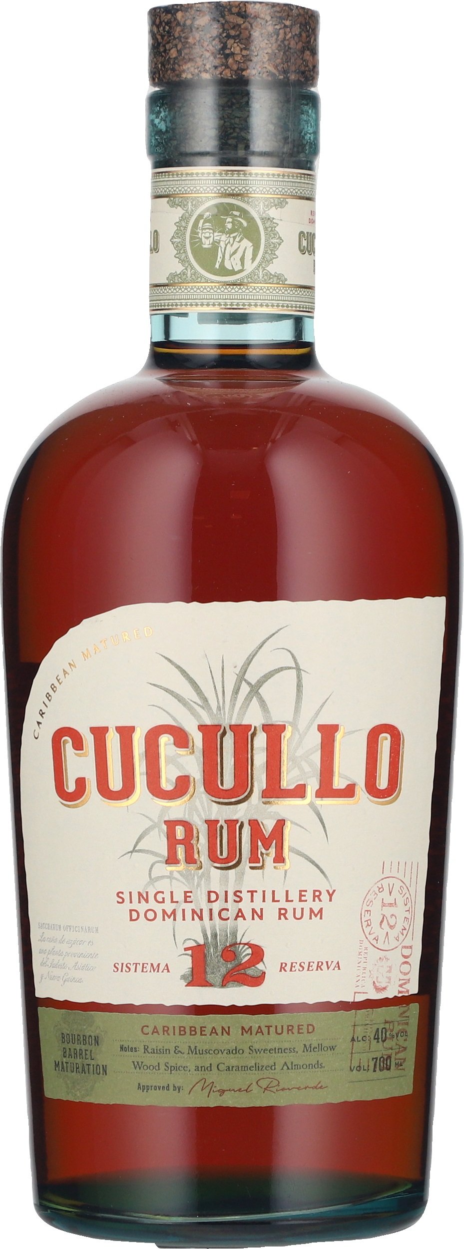 Cucullo Rum 12 års 70 cl. - 40% - MØRK ROM - VIN MED MERE .DK