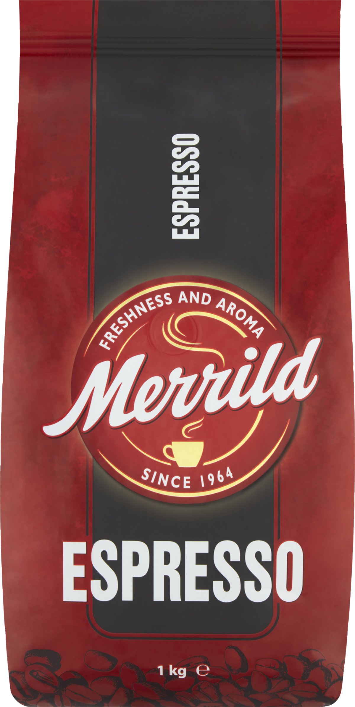 Merrild Kaffe Espresso Hele Bønner 1000 g. - HELE KAFFEBØNNER - VIN MED ...