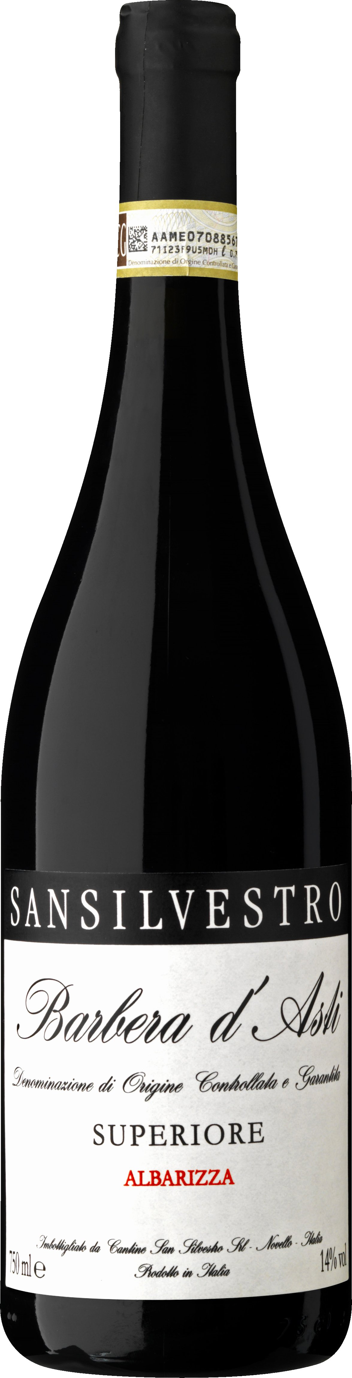San Silvestro Barbera d'Asti Superiore Albarizza 2022 75 cl. - 14% ...