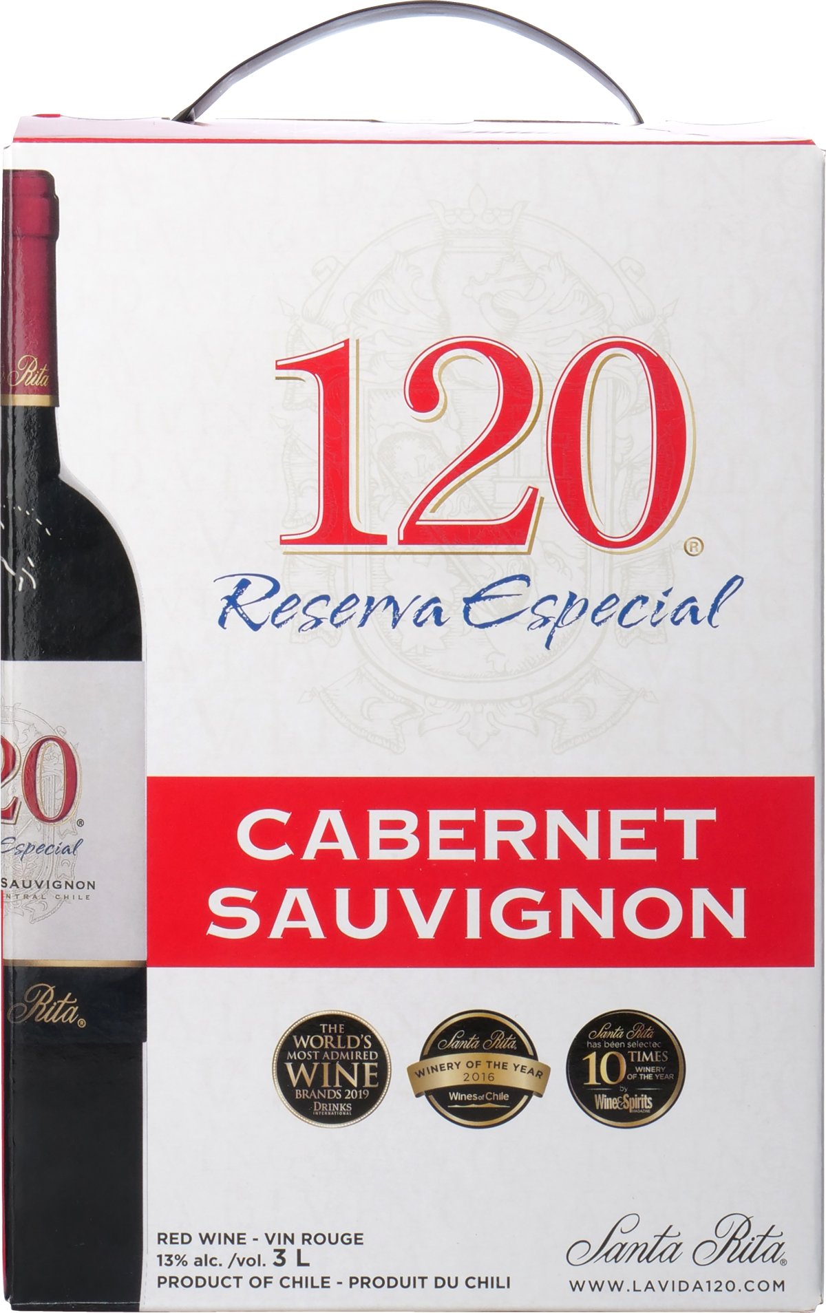 Santa Rita 120 Reserva Especial Cabernet Sauvignon BiB 300 cl. - 12,5% ...