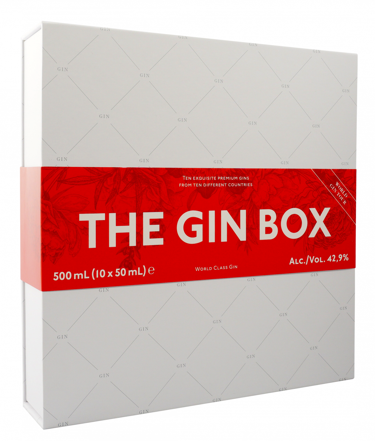 The Gin Box World Tour - 10 flasker a´ 5 cl. - GIN - VIN MED MERE .DK