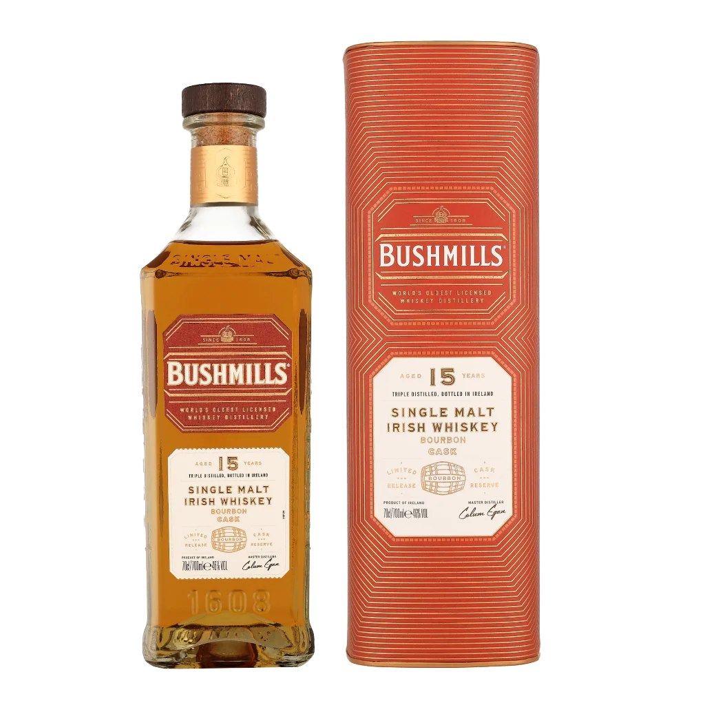 Bushmills Single Malt 15 års Irish Whiskey 70 cl. 46% - IRSK WHISKEY ...