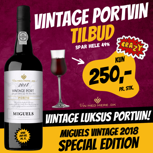 Miguels Vintage 2018 portvin 75 cl. Special Edition by VinMedMere ...