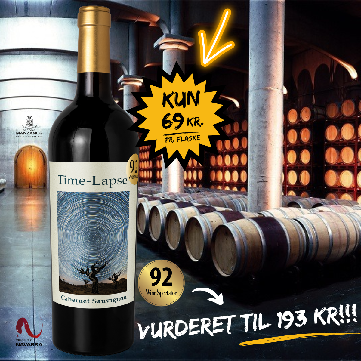 Manzanos Time-Lapse Cabernet Sauvignon Navarra 2021 - VINTILBUD - VIN ...